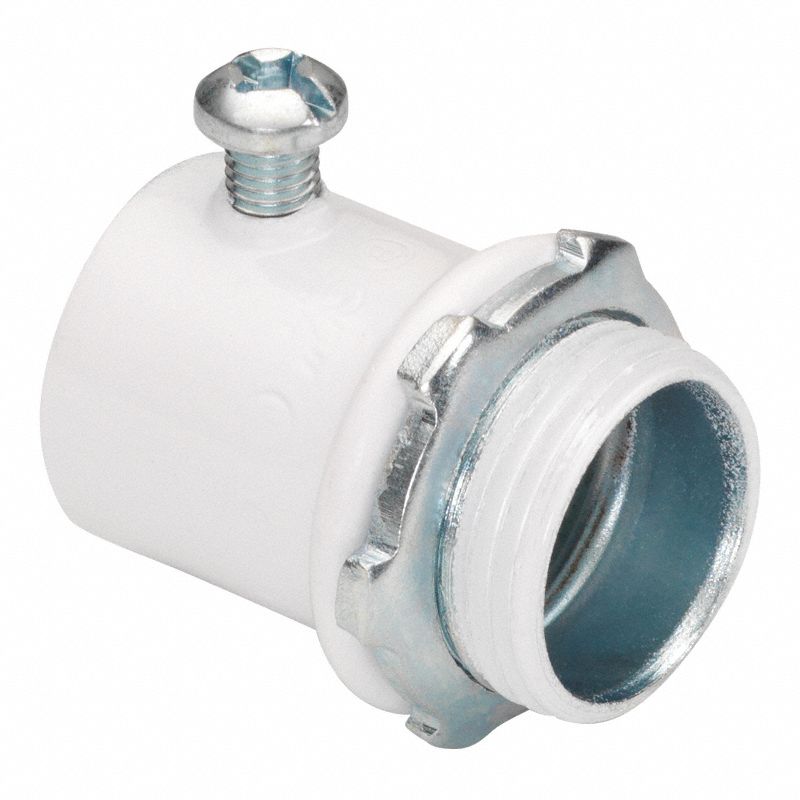 Bridgeport Fittings Set Screw Connector,EMT,Steel,1/2" Trade 230-SW ...