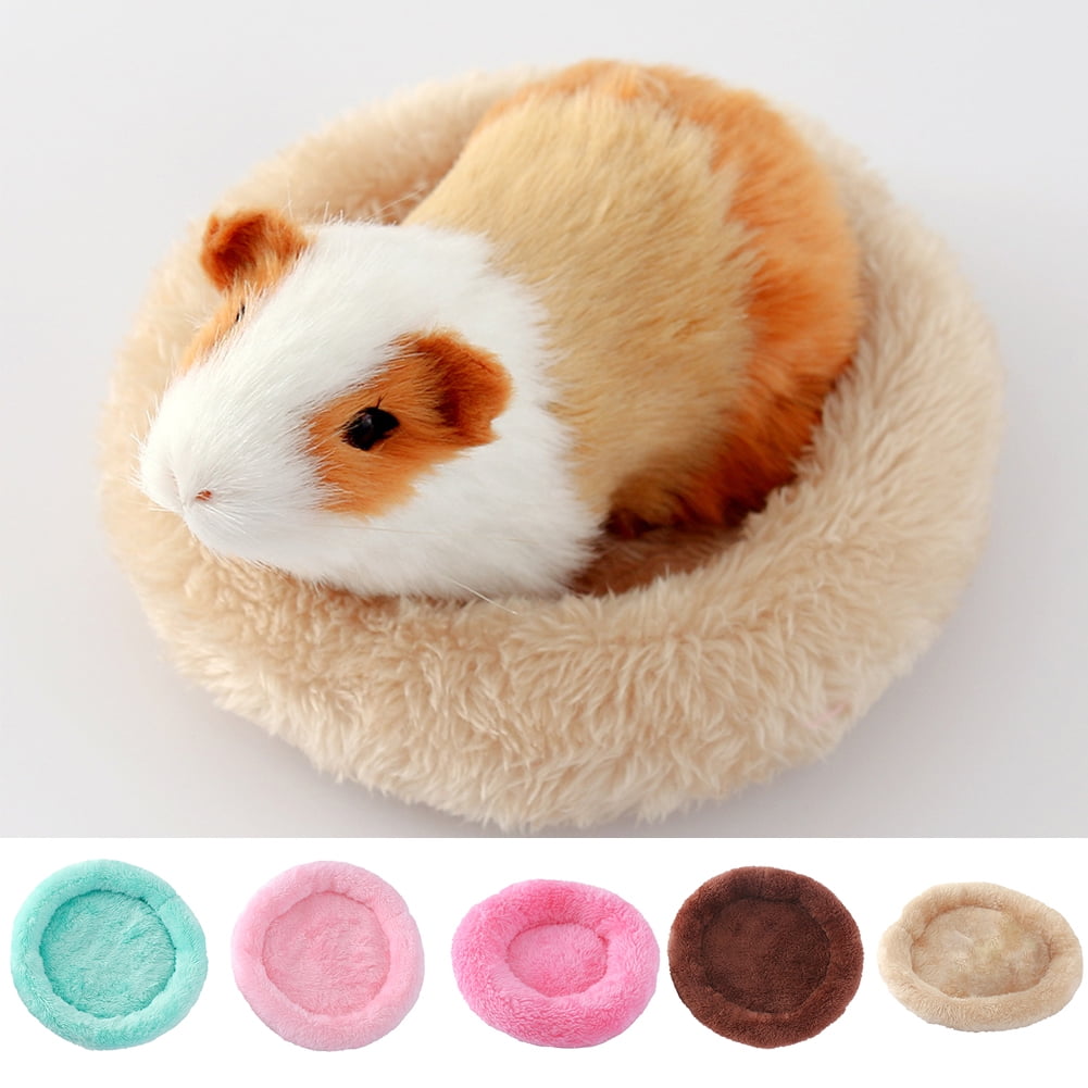 Cheers.US Hamster Bed, Round Velvet Warm Sleep Mat Pad for Hamster ...