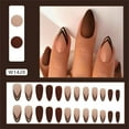Fofosbeauty 24pcs Press on False Nails Tips, Stiletto Fake Acrylic ...