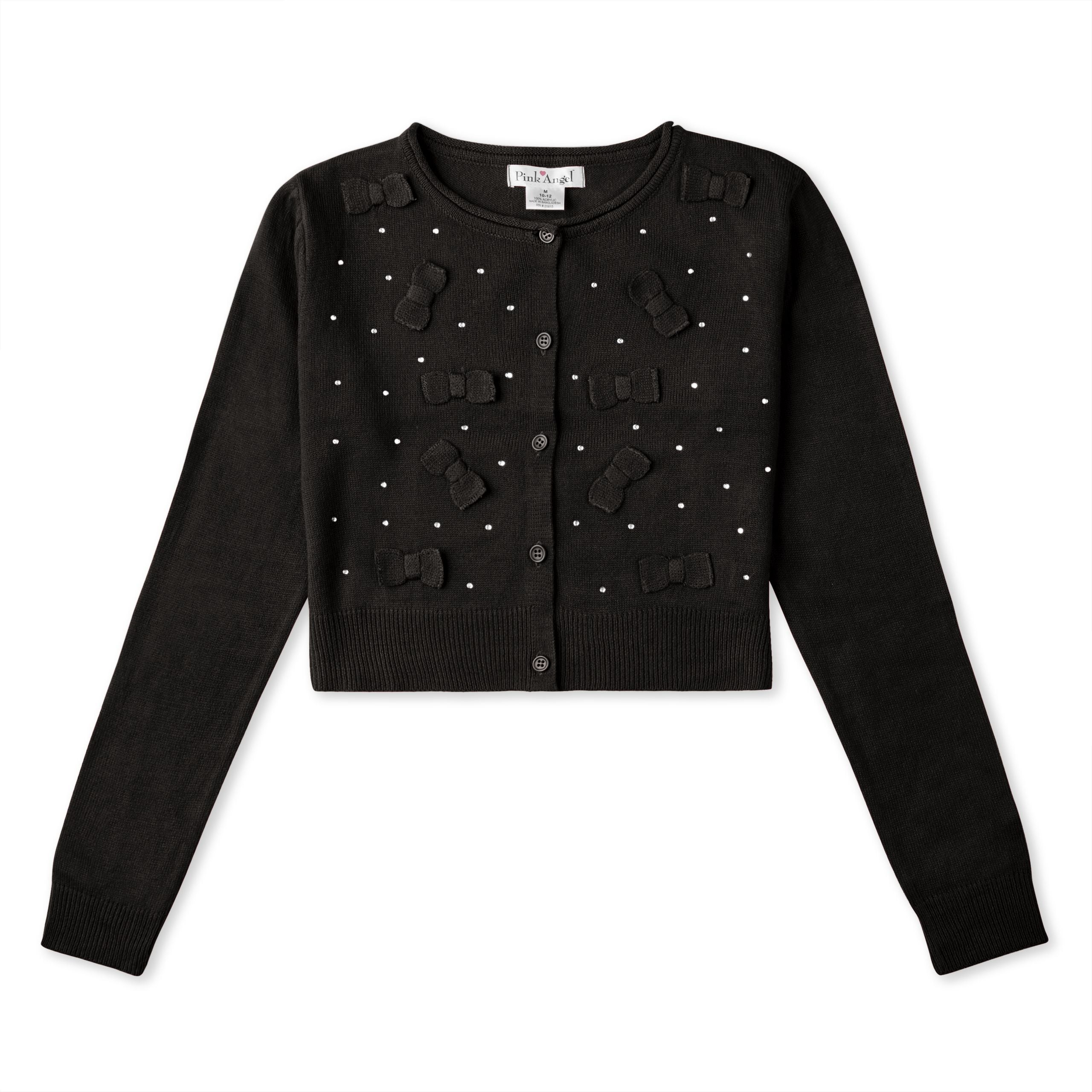 Pink Angel Girls Bows and Studs Shrug Cardigan Sizes 4-16 - Walmart.com