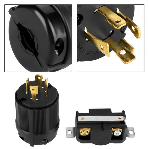 Generator Plug, RV Generator Adapter, AC 125V-250V 30A Male to 30A ...