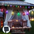 Walmart Solar Outdoor 30 LED Bell Lights, 25.5FT Patio String ...