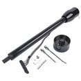 32" Black Stainless Steel Tilt Steering Column w/ Floor Shift & 9-Hole ...