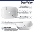 Deervalley Dv 1v432 Rectangular White Ceramic Vessel Sink Bathroom