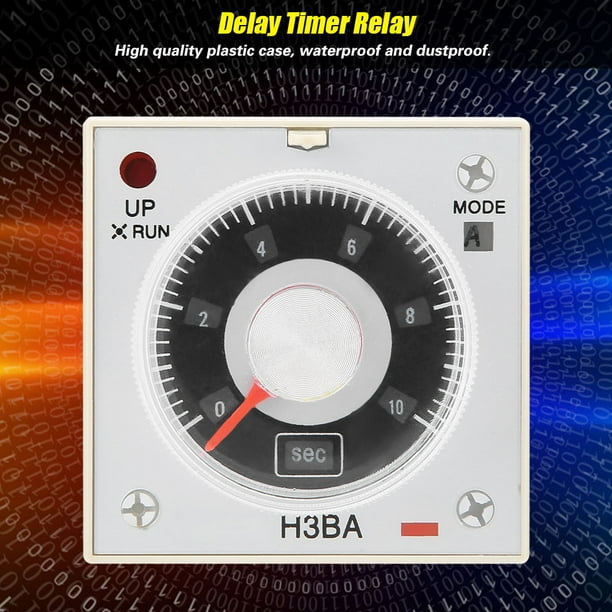 Delay Timer Relay Delay Time Relay H3BA-11 Delay Timer Relay Knob Control Timing Relay 10S 11 ...
