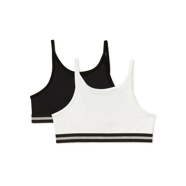 Athletic Works - Athletic Works Girls Sports Bra, 2-Pack - Walmart.com ...