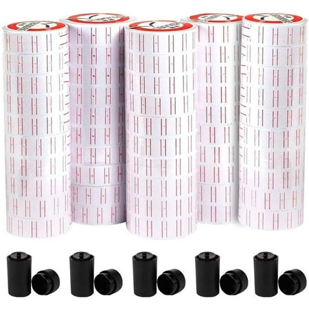 50 Rolls of Price Stickers and Bonus 5 Ink Rolls for New MX-5500 Price ...
