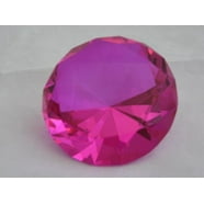 Big 100mm Ruby Red Glass Crystal Giant Diamond Jewel Paperweight ...