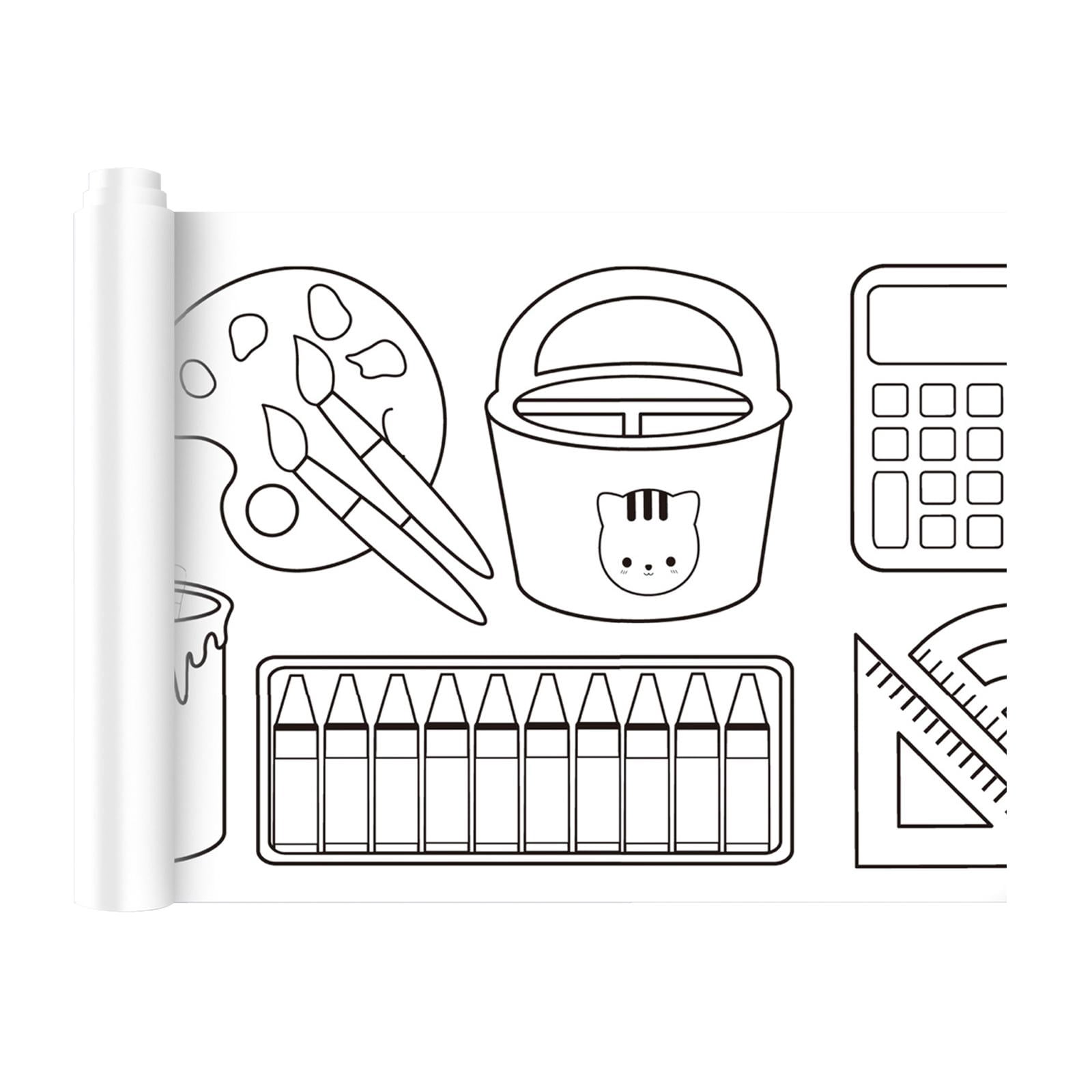 School Supplies Clipart Black And White