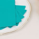 Efavormart 50 Pack | 2 Ply Soft Turquoise Dinner Party Paper Napkins ...