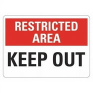 Danger Restricted Area Sign - Walmart.com