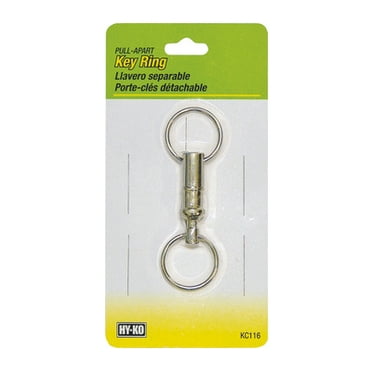Lucky Line Nickel-Plated Brass 7/8 In. 3-Way Pull-Apart Key Chain 71501 ...