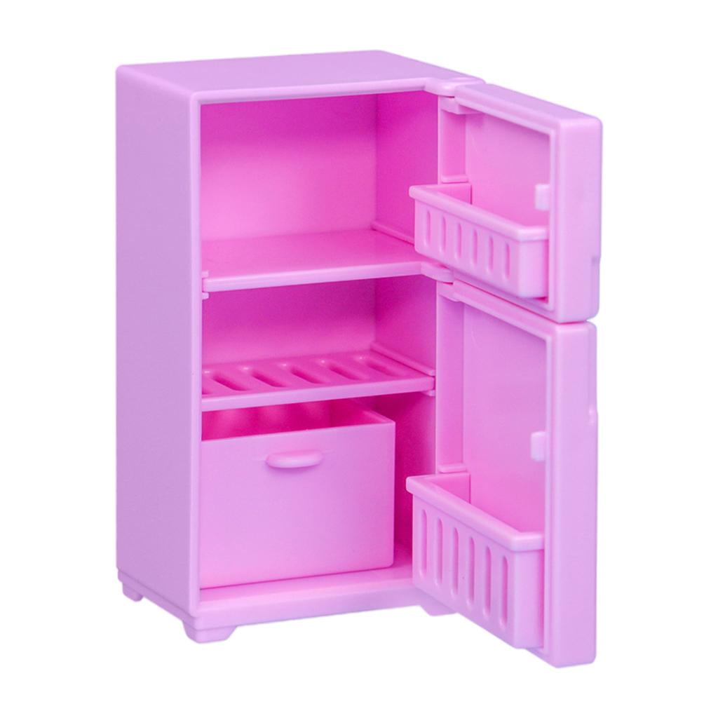 Mini ,1:12 Mini Model Toy,Kitchen Furniture Toy Miniature Freezer ...