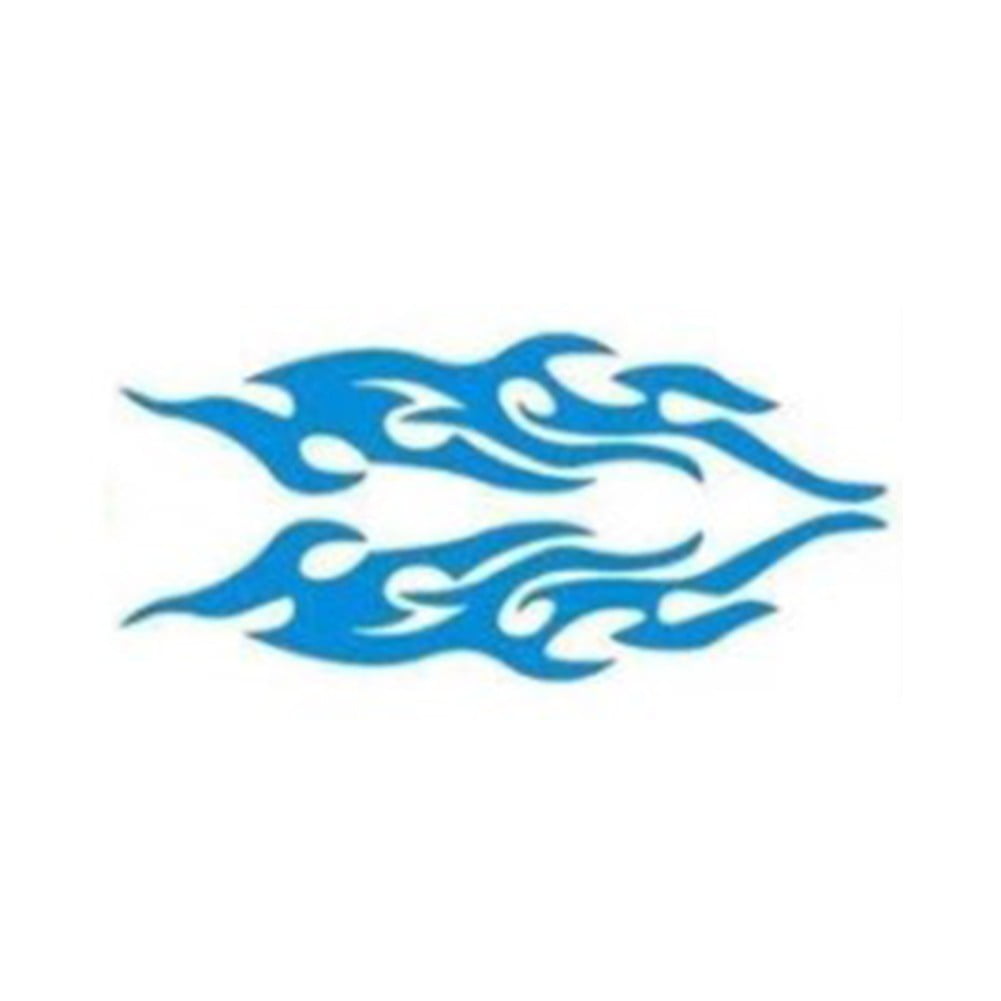 DIY Flame Vinyl Decal Sticker Waterproof For Car Motorcycle Gas Tank ...