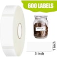 Blank Removable Freezer Labels with Perforation Line. Waterproof and ...