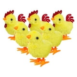 GOOHOCHY 6pcs Wind-Up Plush Jumping Chick Toys Hopping Toys Realistic ...