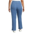 Just My Size Women's Plus Size 4 Pocket Stretch Bootcut Jeans, 2-Pack ...