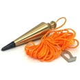 Swanson Tool Co 8oz Brass Plumb Bob with 20' String Line and Hook ...