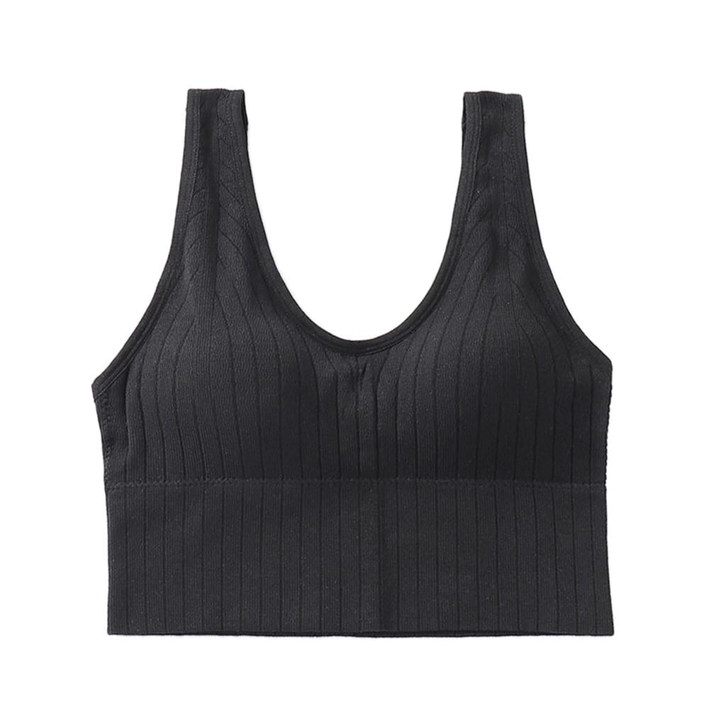 para mujer cuello en U acolchado Lencería confort Bralette Bra Crop Top ...