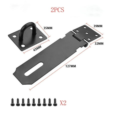 Padlock Hasp Stainless Steel Locking Hasp Door Lock 127MM With Screws ...