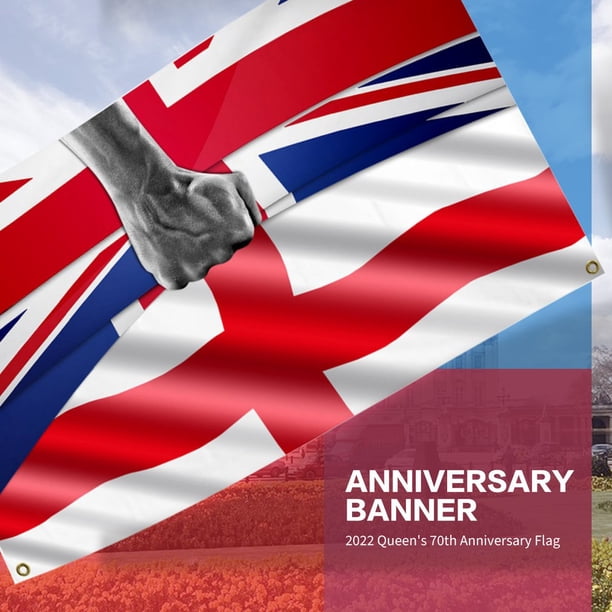 Flag British United Kingdom Queen Elizabeth II Platinum Jubilee 70th ...