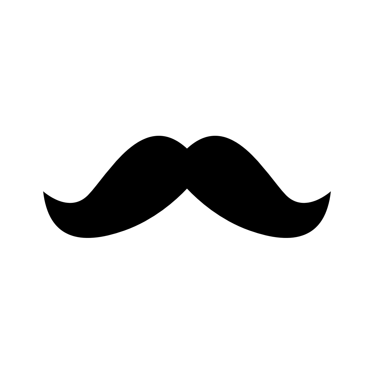 Mustache Sticker Decal Die Cut - Self Adhesive Vinyl - Weatherproof ...