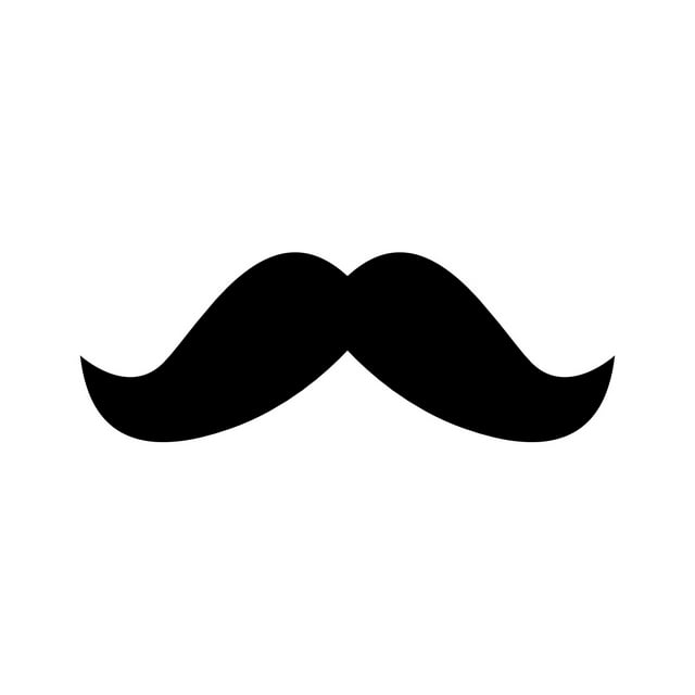 Mustache Sticker Decal Die Cut - Self Adhesive Vinyl - Weatherproof - Made in USA - Many Color ...