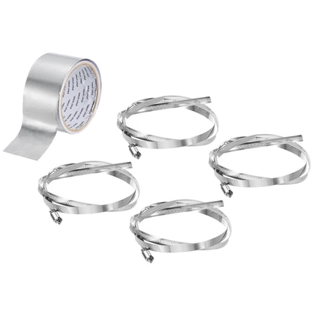 Uxcell Hose Clamp 13.78 - 15.75 Inch 4 Pack Adjustable Stainless Steel ...