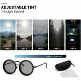 400vlens, Flexitint Retro 400vlens - Built-In Nd Filter Lens Sunglasses with Adjustable 1-9 ...