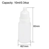 Uxcell Plastic 10ml/0.34 oz Small Mouth Drop Bottle, 15 Count - Walmart.com