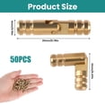 50pack Brasses Concealed Barrels Hinges Hide Cylinder Cabinet Hinges ...