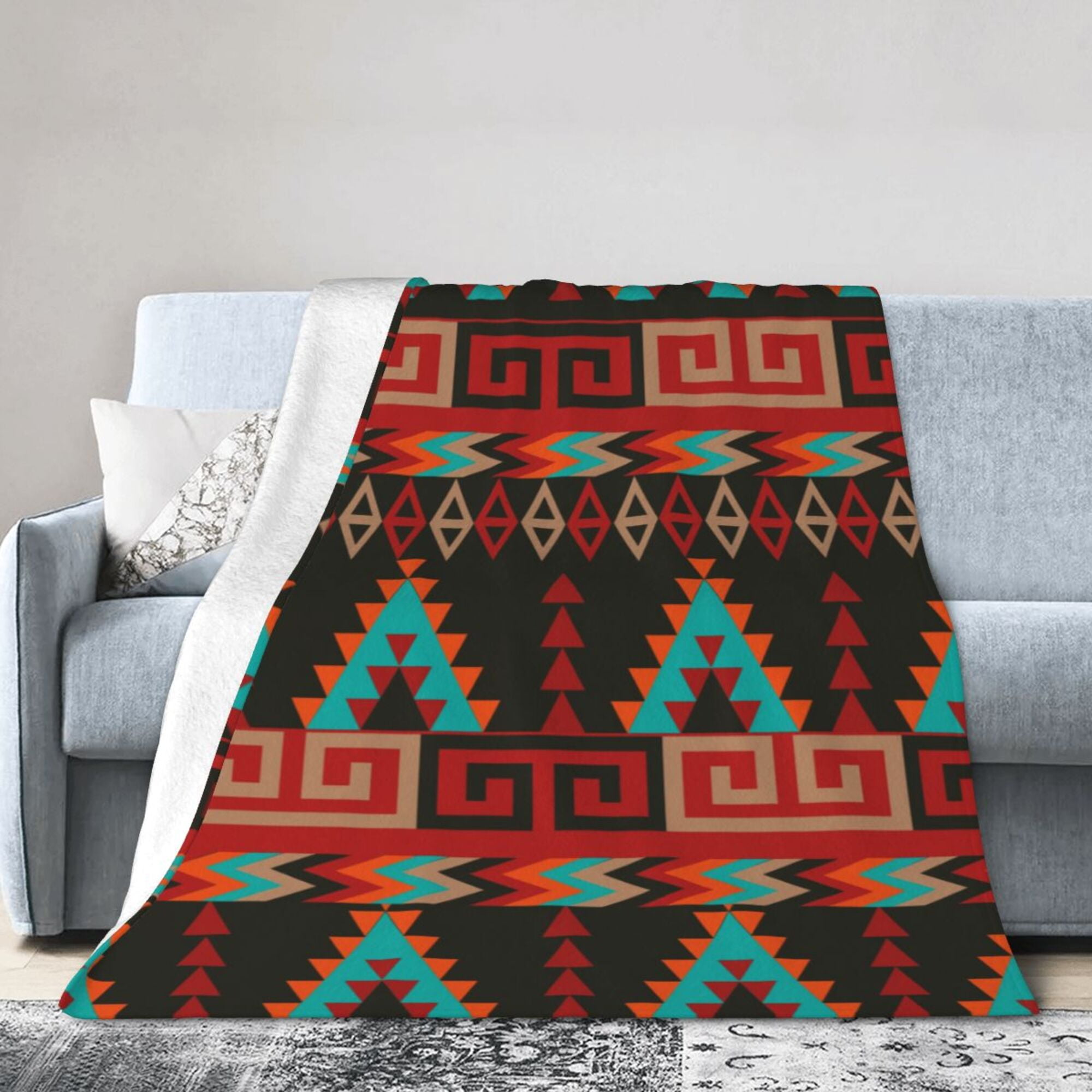 DouZhe Ultra-Soft Micro Fleece Lightweight Flannel Bed Blanket, Vintage ...