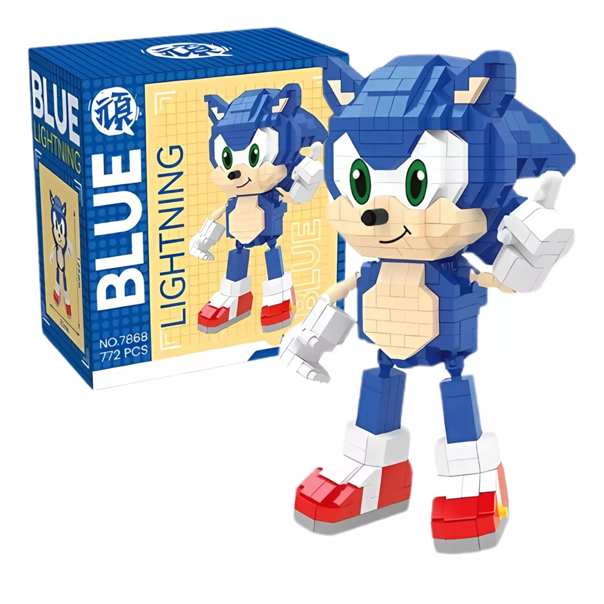 Sonic The Hedgehog Set Bloques Armables 3d Tails Knuckles Rompecabezas ...