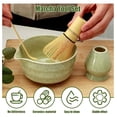 4Pcs Matcha Whisk Set Reusable Matcha Making Kit with Ceramic Bowl and ...