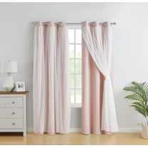 Kate Aurora Basic Elegance 2 Pack Double Layered Hotel Chic Sheer Light ...