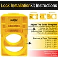KATA - Door Lock Installation Kit for Wooden Doors with Guide Template ...
