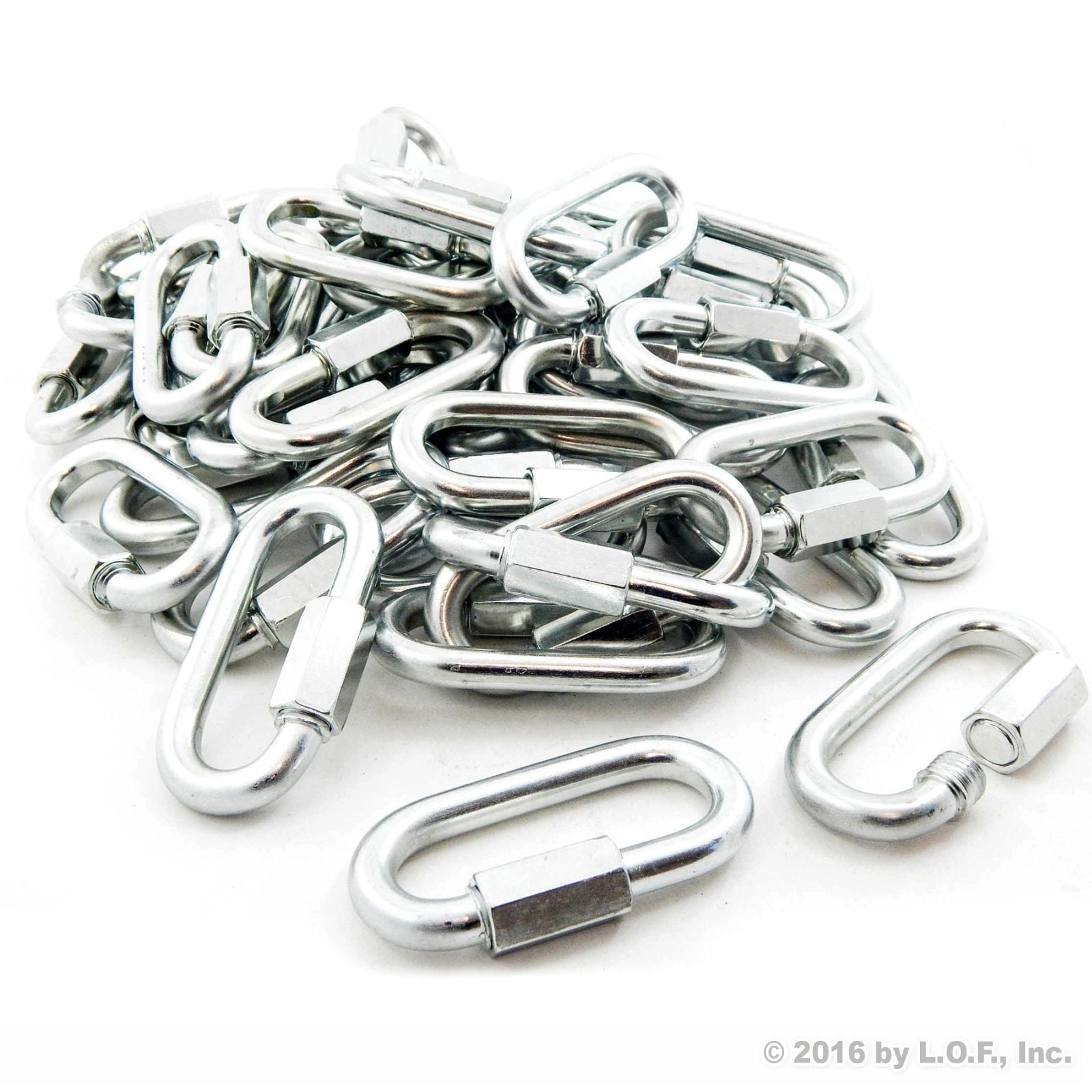 50 Quick Link Chain Rope Cable Connector Heavy Duty 3/8 in 2200 Pound 9 ...