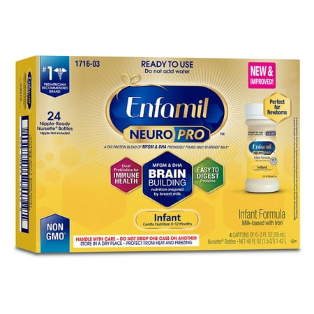 Enfamil Infant NeuroPro Baby Formula, 2 fl oz Ready to Use Liquid (24 ...
