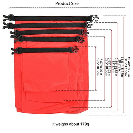 5Pcs Dry Sacks Set Waterproof Dry Bags Dry Sacks Lightweight Ultimate ...