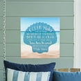 Ocean Rules Seashell Beach Design 12 x 12 Wood Pallet Design Wall Art ...