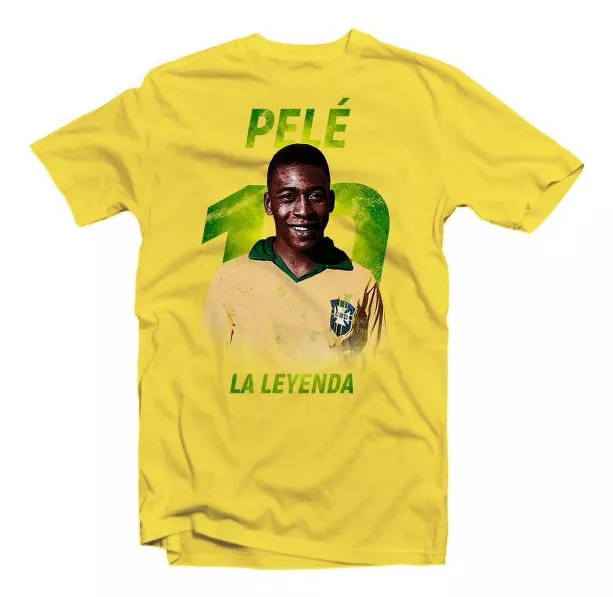 Playeras Pelé El Rey Fútbol Brasil Full Color-9 Modelos Aquí | Walmart ...