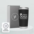 SassyCups Dog Themed Tumbler I Prefer Dogs Over People, Dog Coffee Mug ...