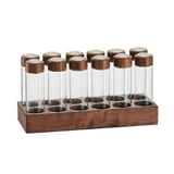 Coffee Containers with Shelf Coffee Bean Storage Tubes Transparent Tea ...