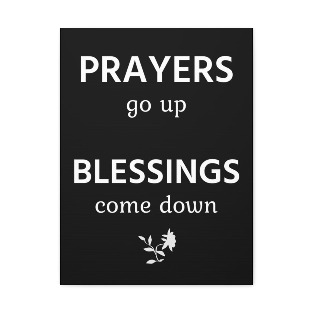 Inspirational Wall Art Prayers Go Up Motivation Wall Decor for Home ...