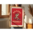 Affixzi Retro Baseball Art Print, Throwback Baseball Poster, Big Game ...