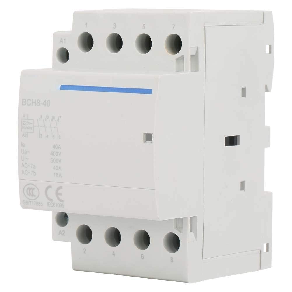 AC Contactor, 4P 40A 24V/230V 50/60Hz Household AC Contactor 2NO2NC,AC ...