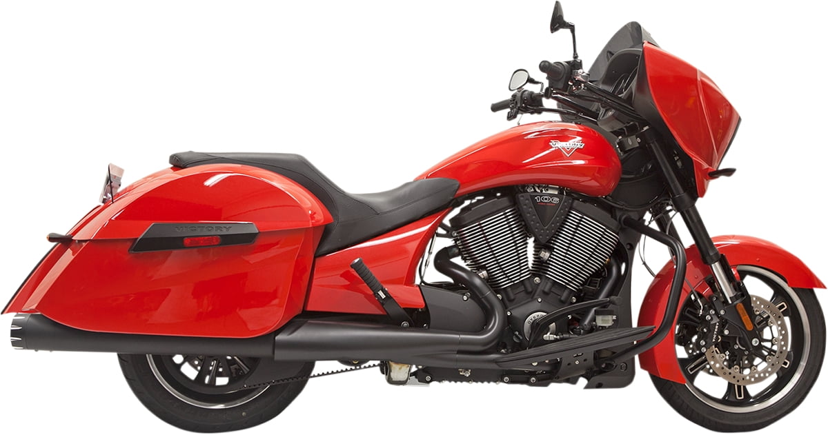 BASSANI XHAUST 4" Straight Slip-On Muffler with Quick-Change Series End ...
