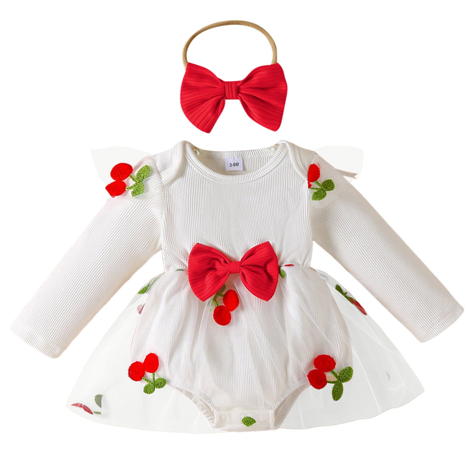 Click here for Pandaie Baby Girl Romper Dress Lace Flowers Infant... prices