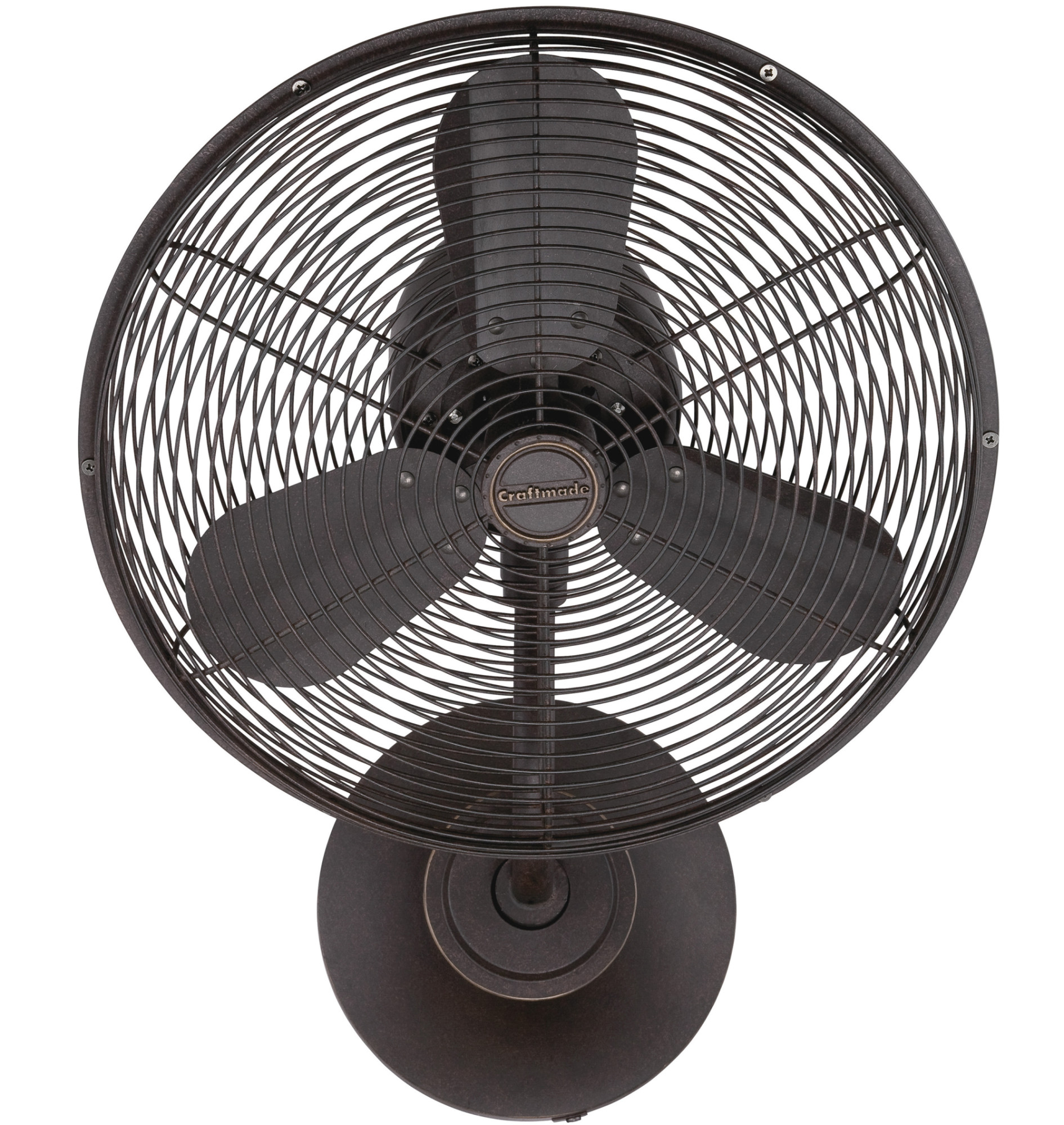 Craftmade Bellows I Bellows I 16" 3 Blade Oscillating Wall Mount Fan ...