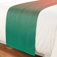 Bed Runner Green Orange Bedding Scarves Soft Decorative Bed Flag ...